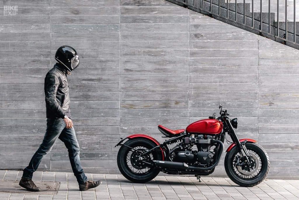RED HOT: Bobber HotRod from Paris – Triumph Bobber Forum Germany